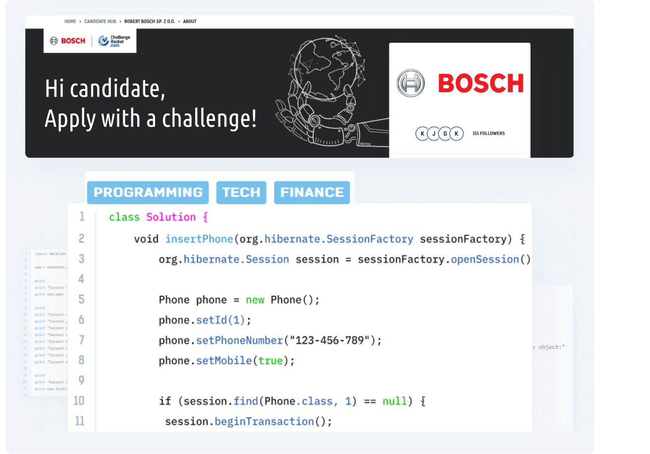 Start online Recruitment Challenge. Faster. | ChallengeRocket.com